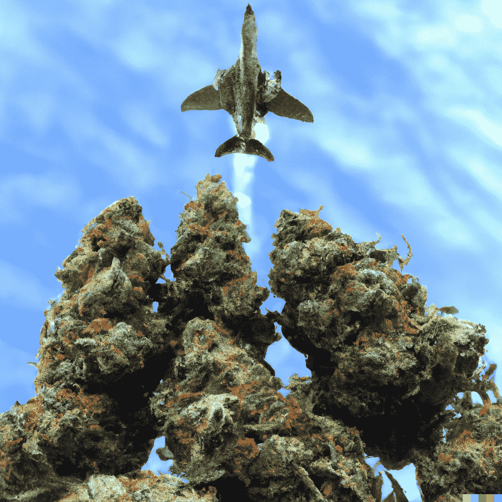 DALL·E-2023-01-11-02.23.35-fighter-jet-dropping-cannabis-buds-min ... DALL·E-2023-01-11-02.23.35-fighter-jet-dropping-cannabis-buds-min ...
